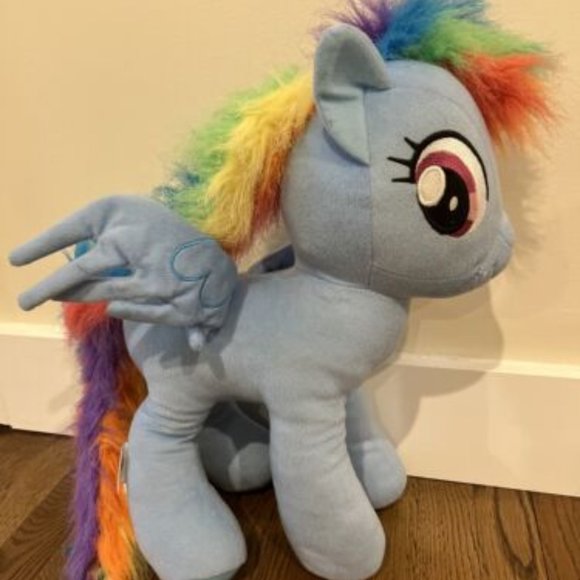 Toys | My Little Pony Blue Rainbow Dash Plush With Wings Cloud ...